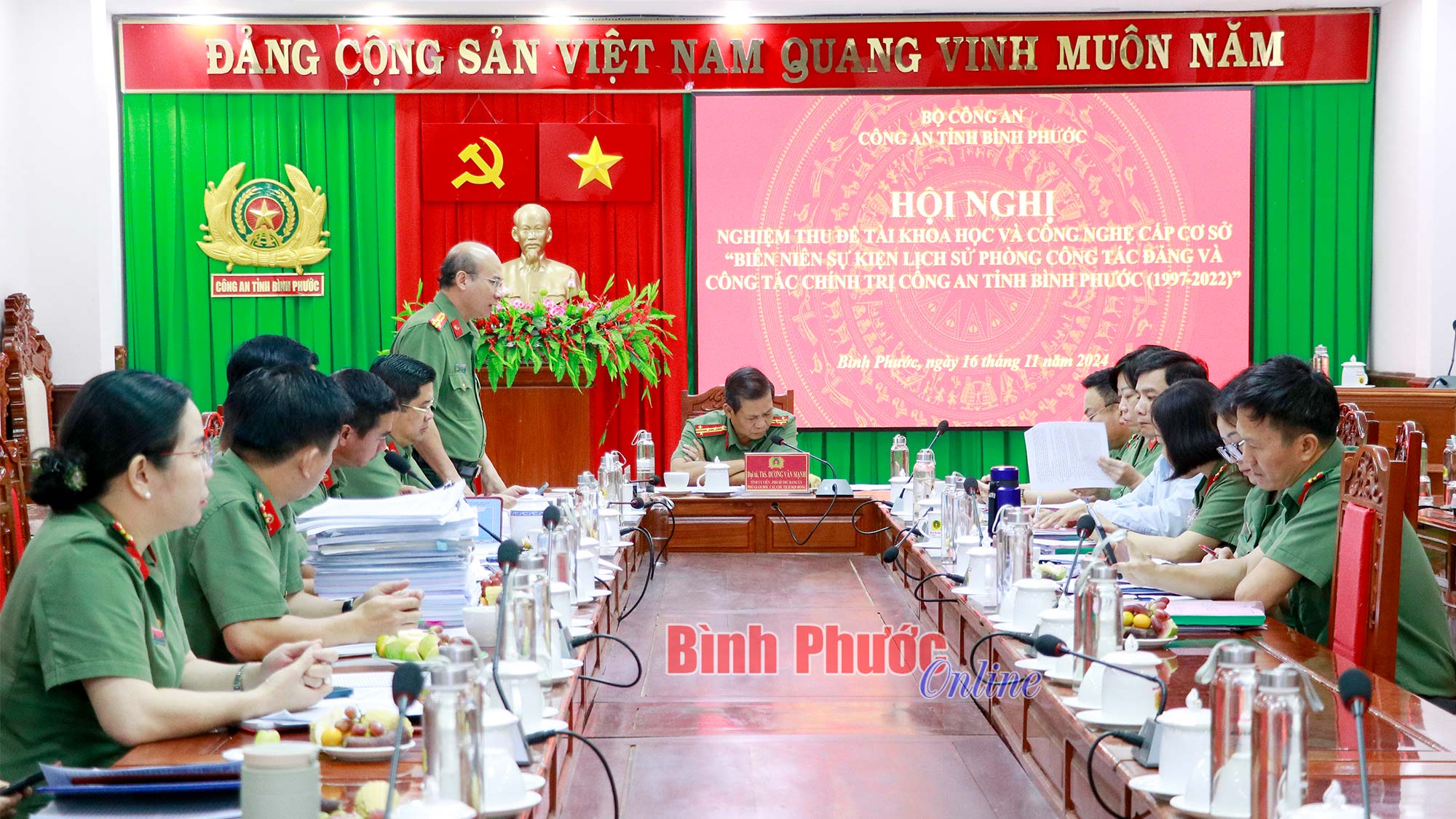 Công an tỉnh nghiệm thu đề tài về công tác đảng và công tác chính trị ...