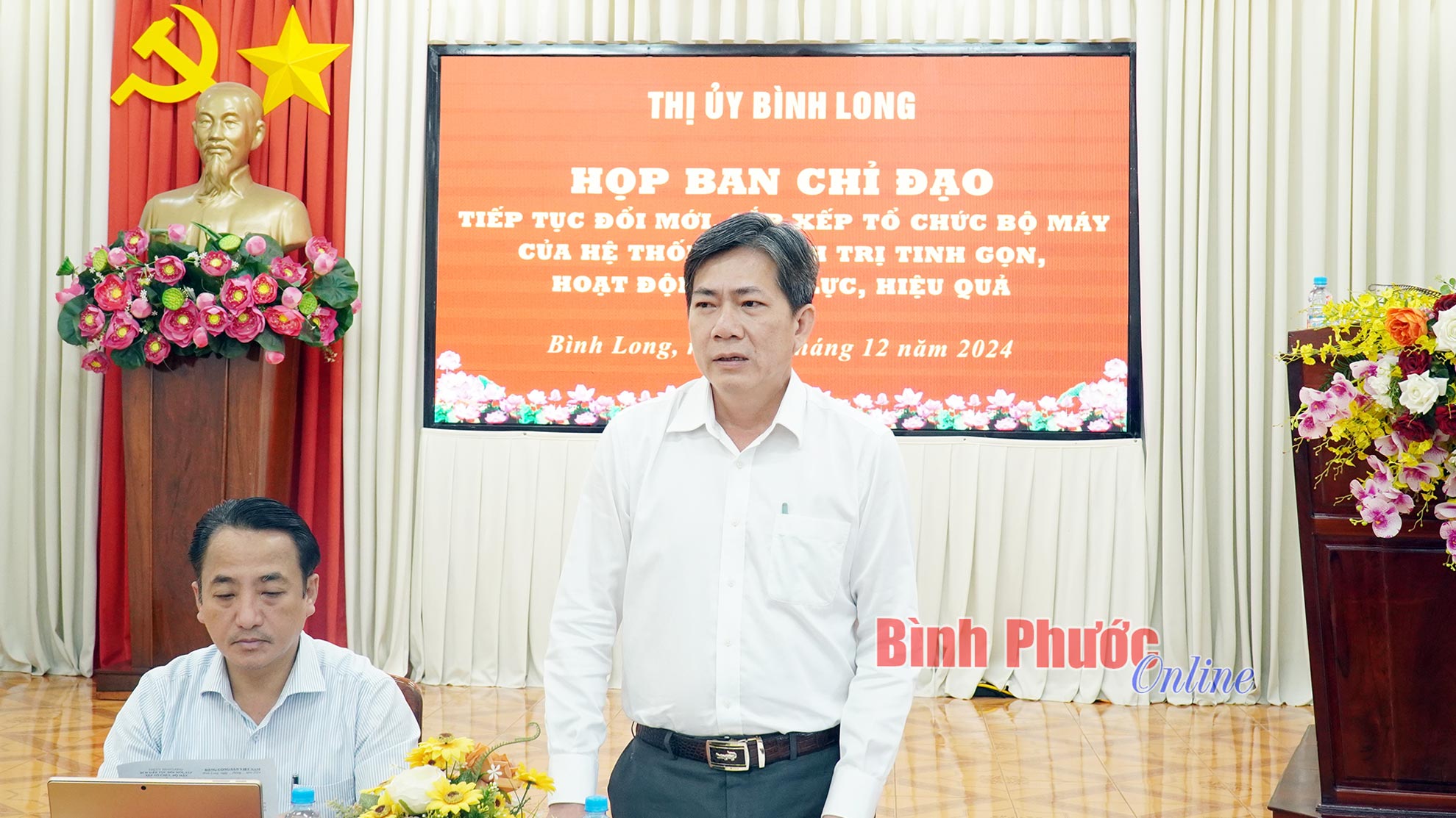 Bình Long họp sắp xếp tinh gọn bộ máy hệ thống chính trị - Binh Phuoc, Tin tuc Binh Phuoc, Tin ...