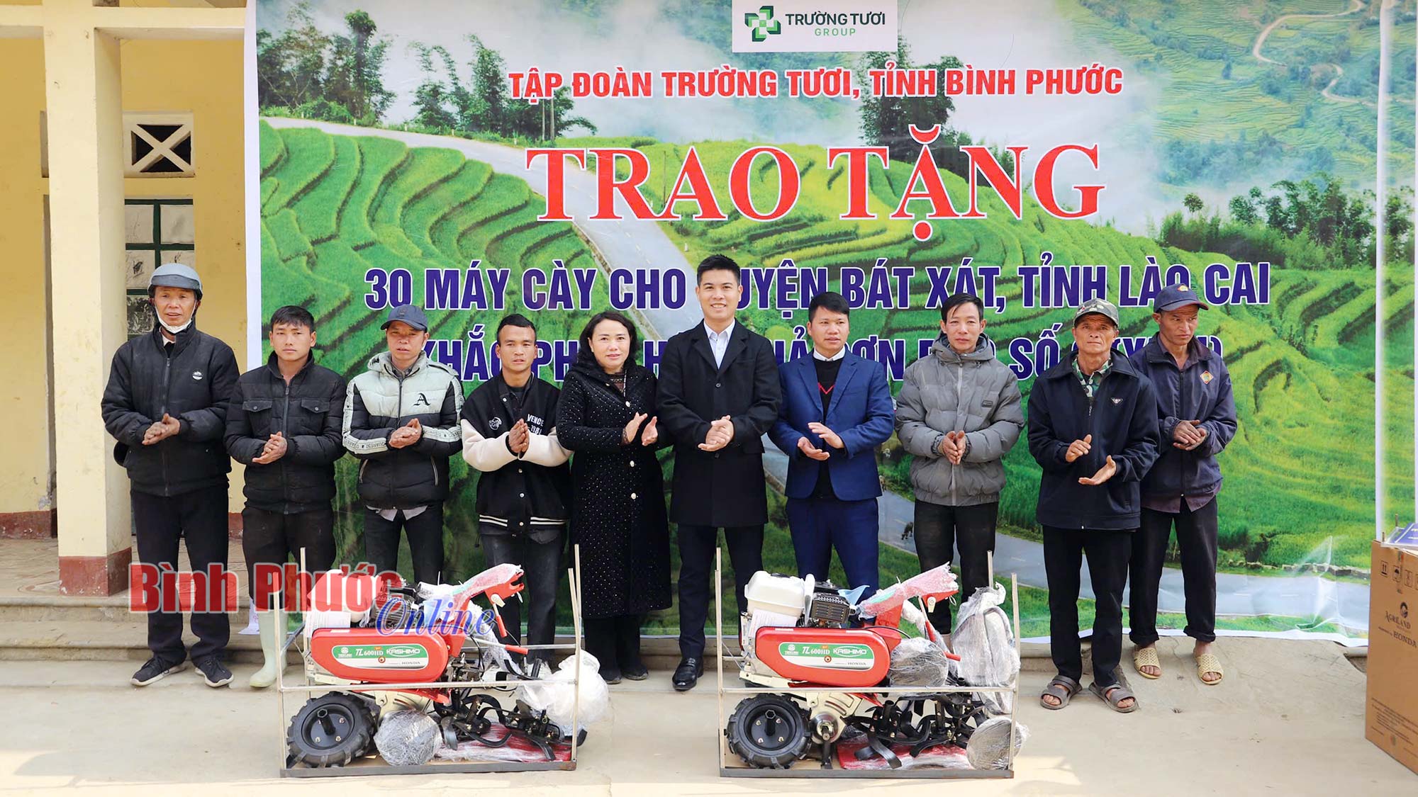 Tập đoàn Trường Tươi tặng 30 máy làm đất đa năng giúp nông dân khôi ...