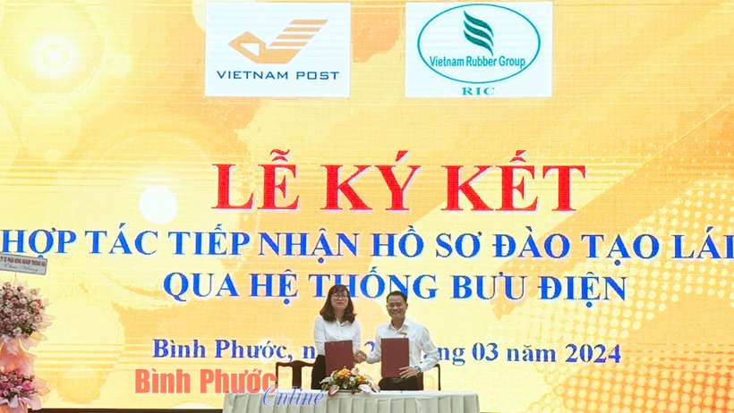 Bưu điện tỉnh ký kết thỏa thuận hợp tác tiếp nhận hồ sơ đào tạo lái xe ...