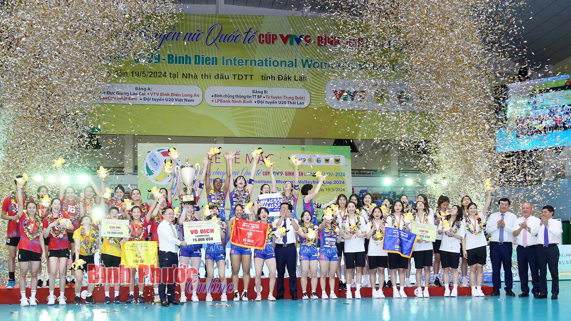 Giải bóng chuyền Cup VTV9 - Bình Điền 2024: PFU BlueCats Nhật Bản lên ngôi vô địch - Binh Phuoc ...