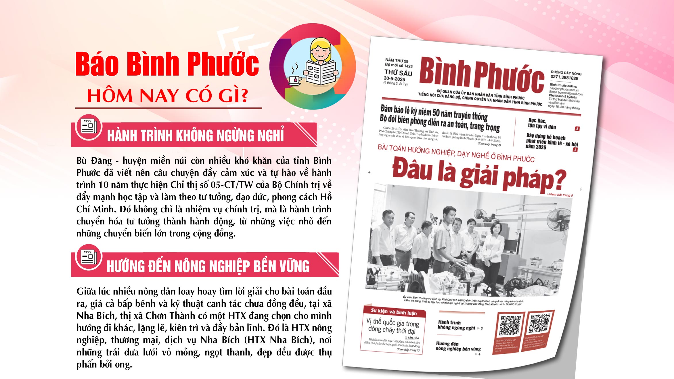 Kính mời độc giả đón đọc báo in Bình Phước hôm nay 30-5-2025 - Binh ...