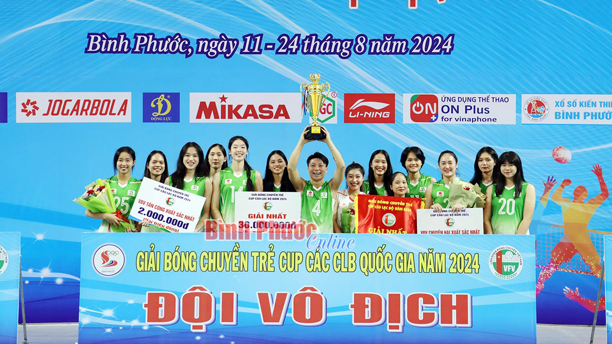 Bế mạc Giải bóng chuyền trẻ Cúp các câu lạc bộ quốc gia năm 2024 - Binh ...