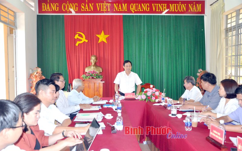 Bình Phước: Khảo sát tình hình tổ chức và hoạt động của HĐND cấp xã tại Lộc Ninh - Binh Phuoc ...